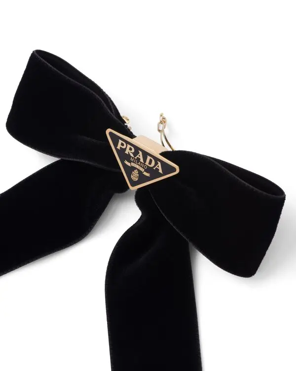 Prada Velvet Hair Clip