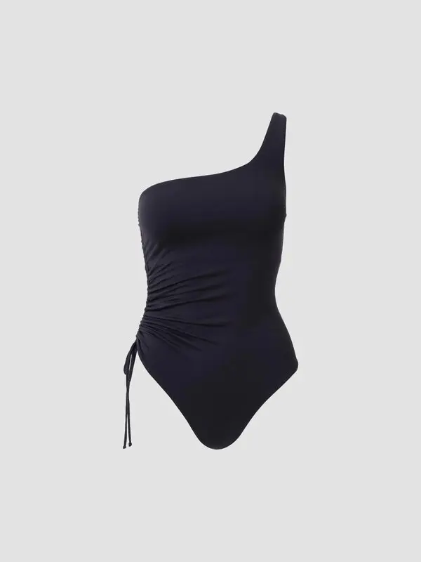 Melissa Odabash Bodrum One-shoulder One-piece Swimsuit - Black