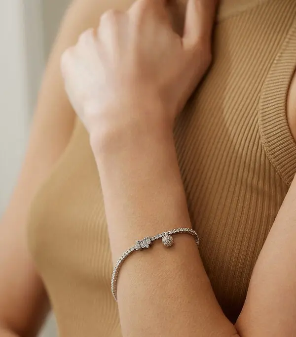 BOODLES Platinum And Diamond Tennis Bracelet