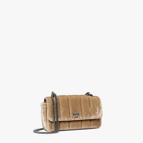 Tory Burch Mini Kira Velvet Flap Bag
