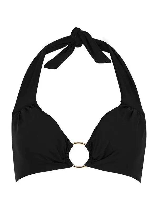 Melissa Odabash Brussels Halterneck Bikini Top - Black