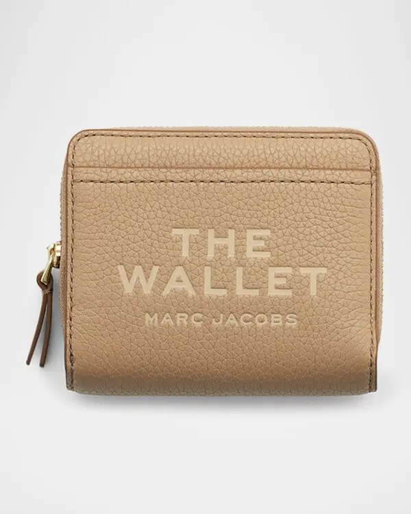 Marc Jacobs The Leather Mini Compact Wallet - Camel