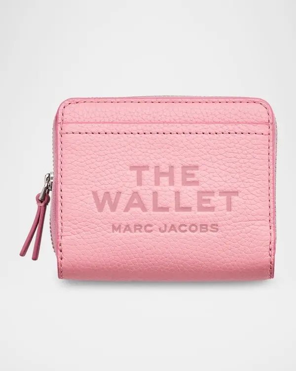 Marc Jacobs The Leather Mini Compact Wallet - Ribbon Pink