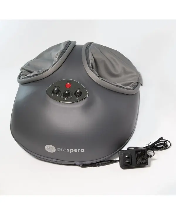 PROSPERA Shiatsu Foot Massager With Heat And Compression Air - Dark Grey