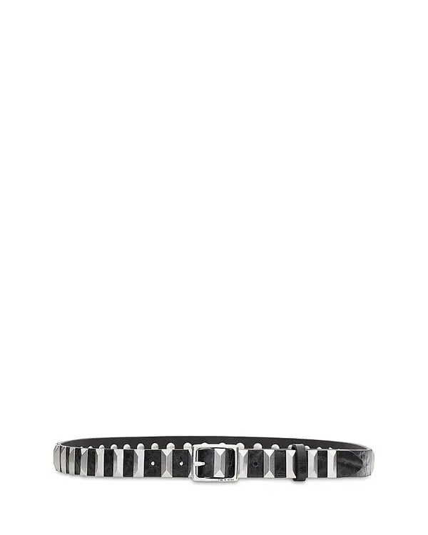 Rag & Bone Studded Baby Boyfriend Leather Belt