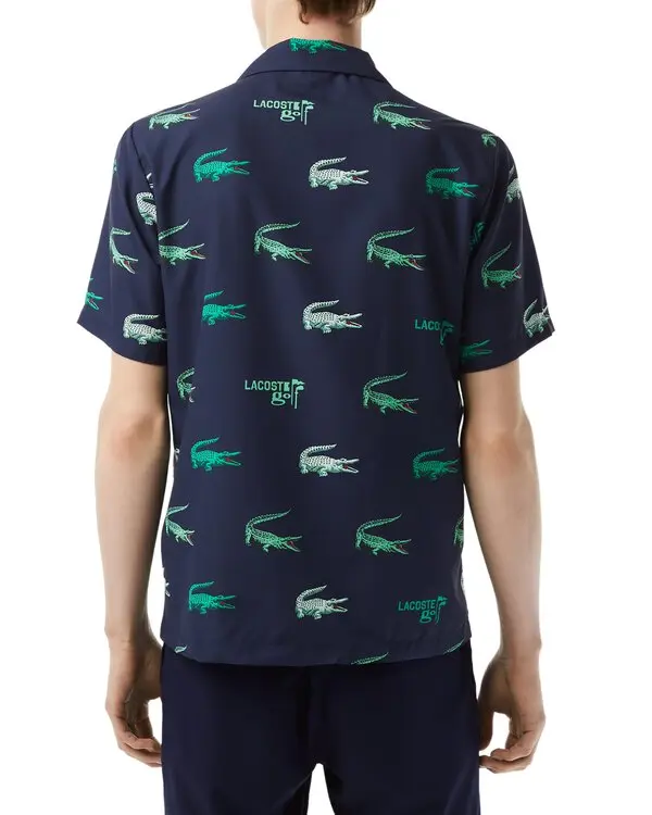 Lacoste Printed Hawaiian Performance Shirt