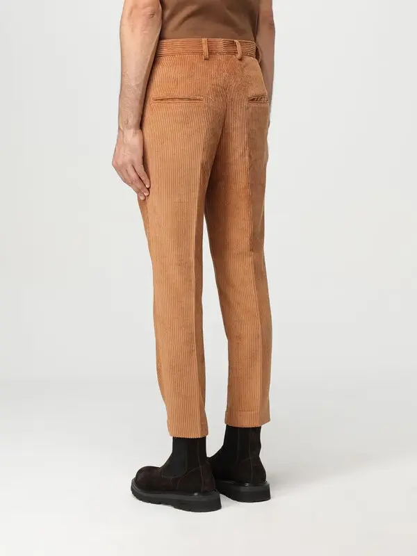 DANIELE ALESSANDRINI Tailored Corduroy Trousers - Camel
