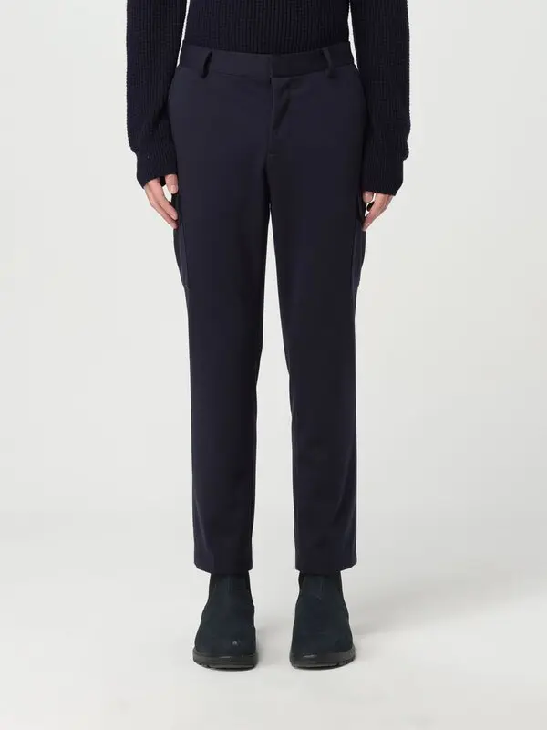 DANIELE ALESSANDRINI Tailored Cargo Trousers - Blue