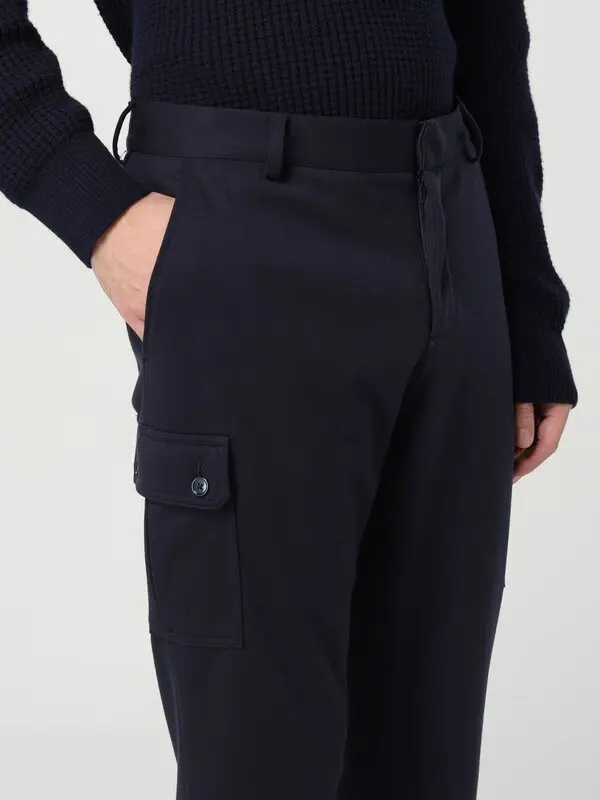 DANIELE ALESSANDRINI Tailored Cargo Trousers - Blue