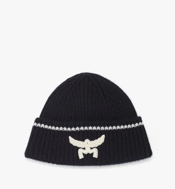 Mcm Logo Beanie - Navy Blazer