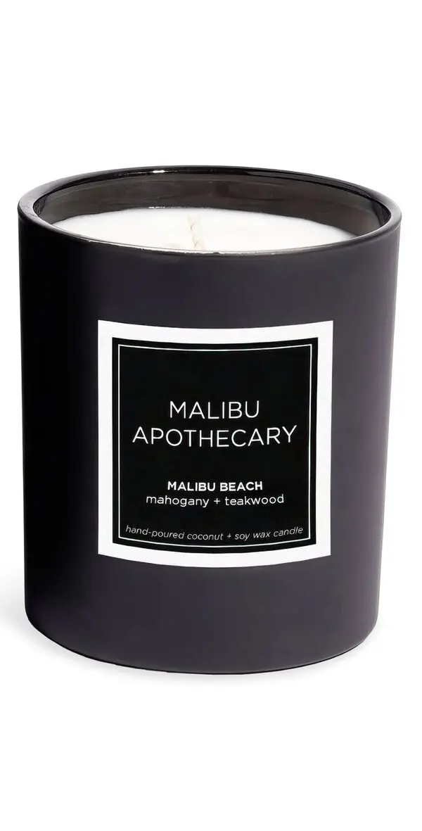 MALIBU APOTHECARY Malibu Beach Candle 8.0 Oz/237 - Matte Black