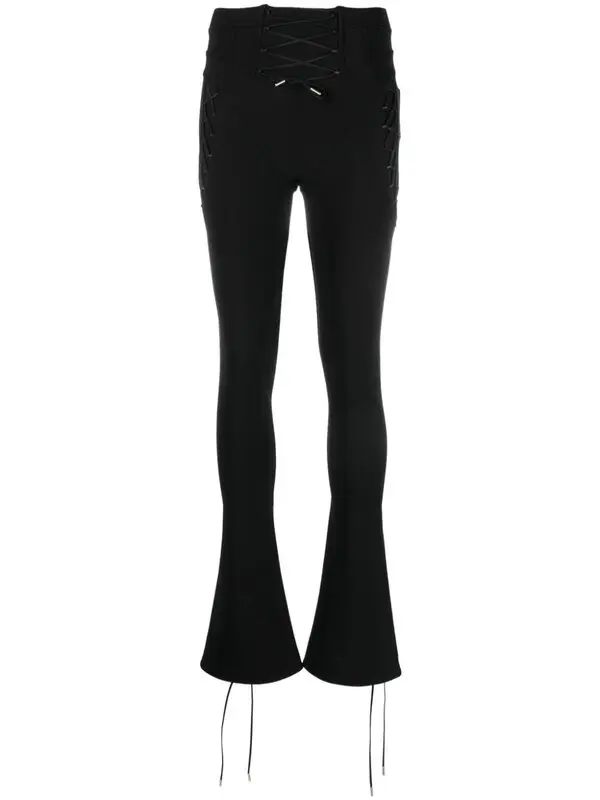 Off-White Logo-print Lace-up Leggings