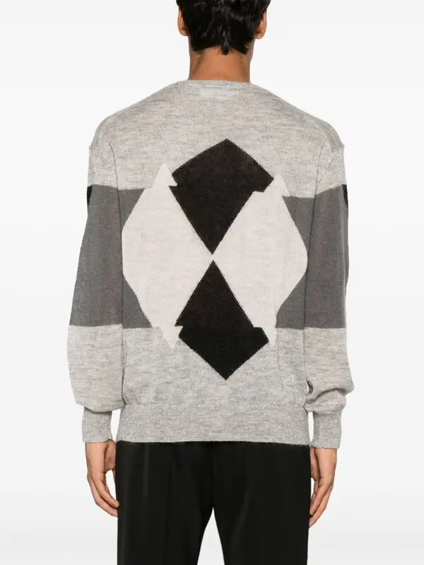 Neil Barrett Argyle Check Pattern Jumper