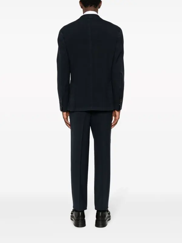 DELL'OGLIO Double-breasted Wool Suit - Blue