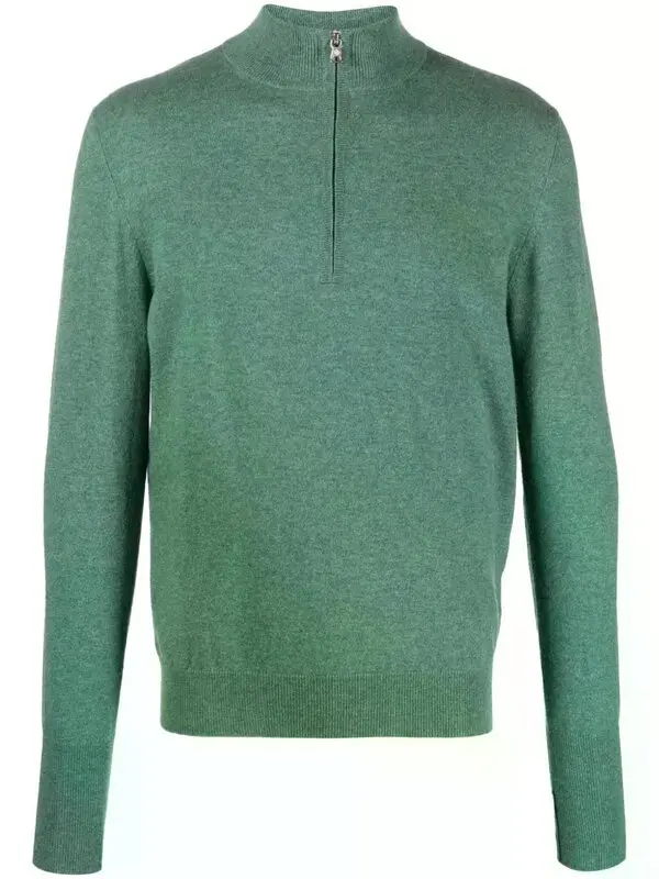 BALLANTYNE Short-zip Cashmere Jumper