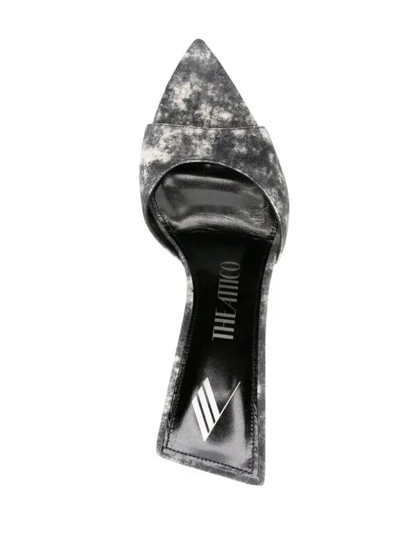 Attico 100mm Bleached-effect Pointed-toe Sandals