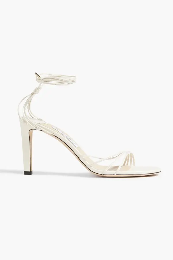 Heeled Jimmy Choo Lovella Jimmy Choo Antia 85 Leather Sandals In