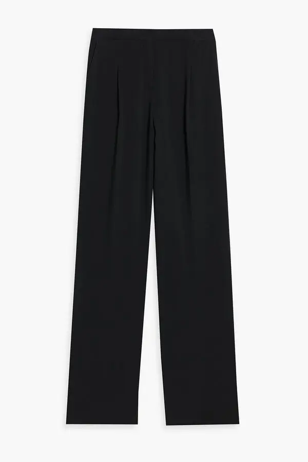 Zuhair Murad Sequin-embellished Crepe Wide-leg Pants - Black