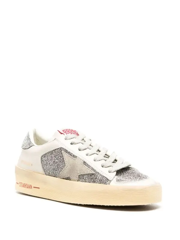 GOLDEN GOOSE Stardan Crystal-embellished Sneakers - White