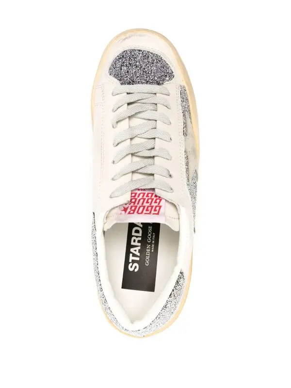 GOLDEN GOOSE Stardan Crystal-embellished Sneakers - White
