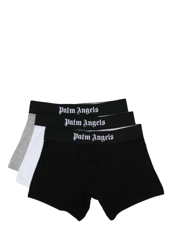 Palm Angels Logo-waistband Boxers - Black