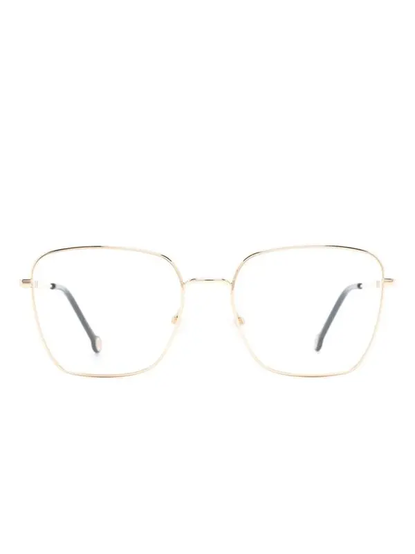 Carolina Herrera Geometric-frame Glasses - Gold