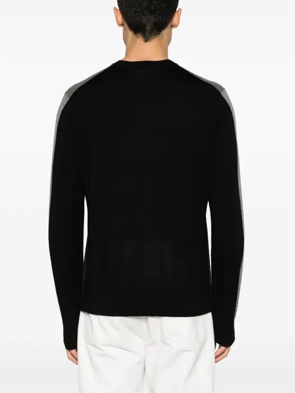 Neil Barrett Colour-block Fine-knit Jumper