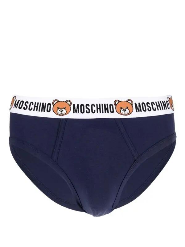 Moschino Teddy Bear Logo-trim Brief Pack