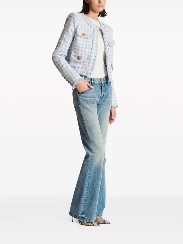 Balmain Western Bootcut Jeans - Blue