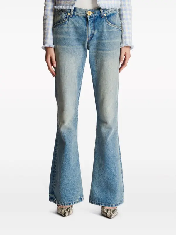 Balmain Western Bootcut Jeans - Blue