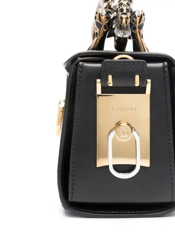 LANVIN Pencil Cat Leather Bag