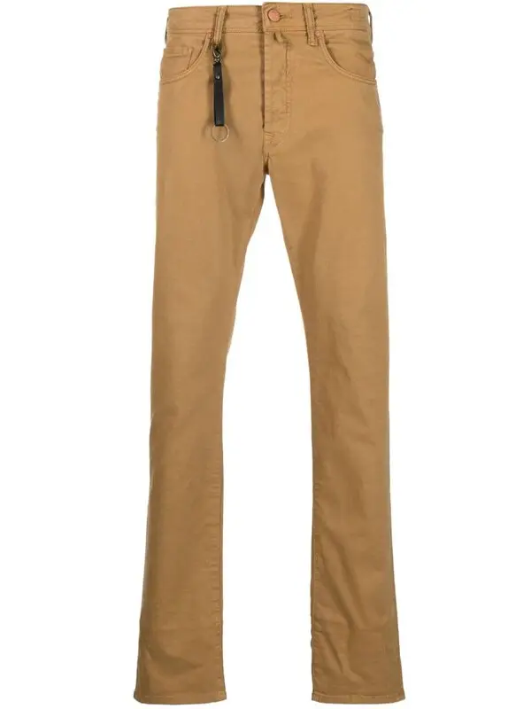Incotex Low-rise Slim-fit Trousers - Brown