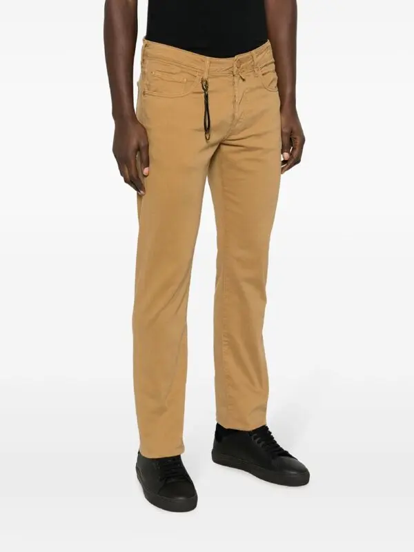 Incotex Low-rise Slim-fit Trousers - Brown