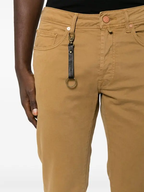 Incotex Low-rise Slim-fit Trousers - Brown