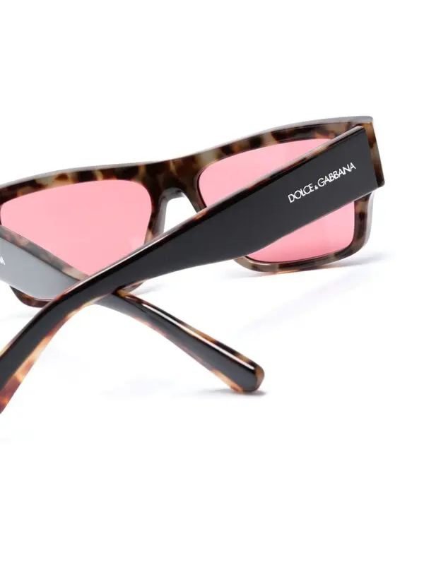 Dolce & Gabbana Rectangle-frame Sunglasses - Brown