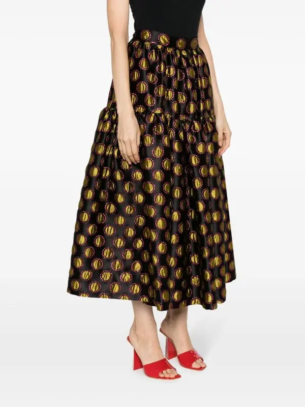 La DoubleJ Oscar Graphic-print Skirt