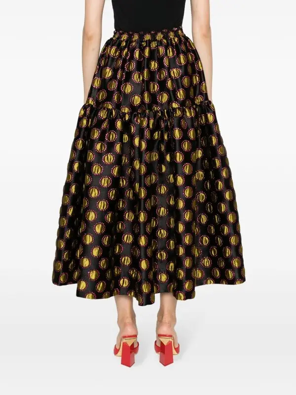 La DoubleJ Oscar Graphic-print Skirt