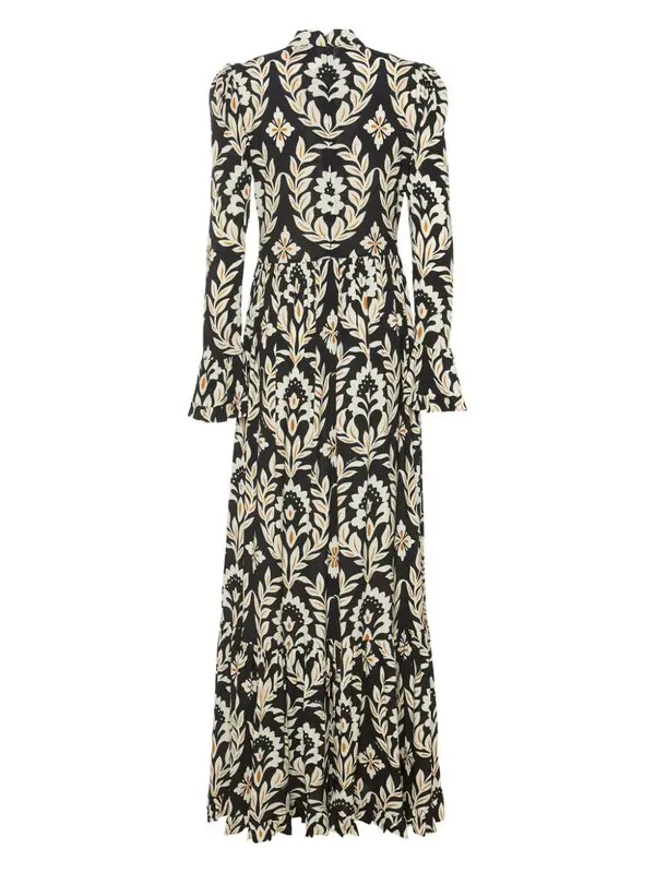 La DoubleJ Visconti Ghirlanda-print Maxi Dress