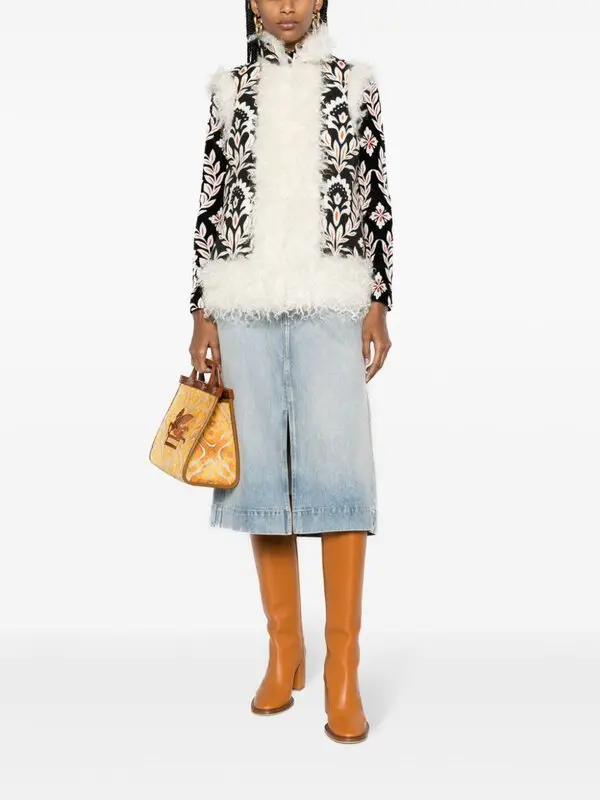 La DoubleJ Floral-print Vest - Black