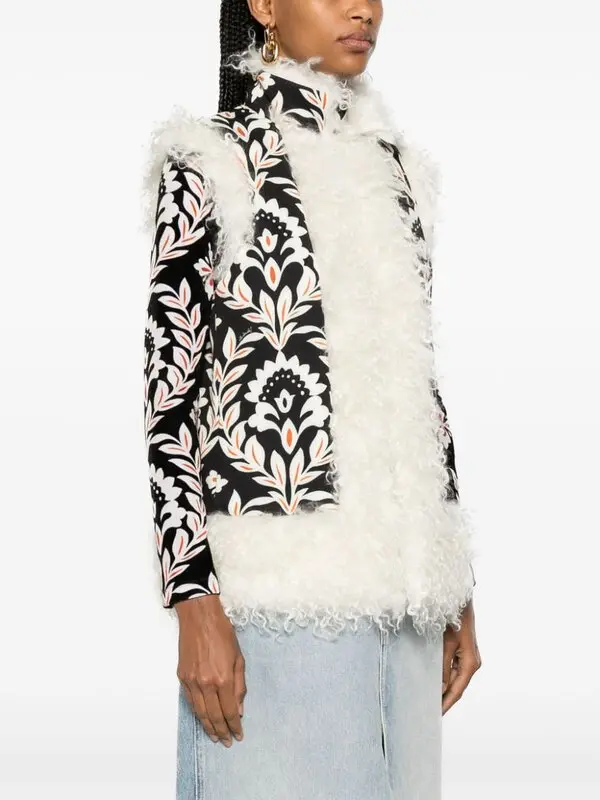 La DoubleJ Floral-print Vest - Black
