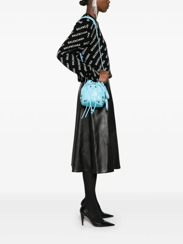 Balenciaga Le Cagole Xs Bucket Bag - Blue