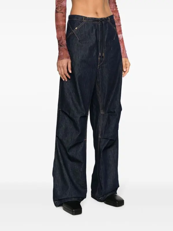 DARKPARK Daisy Contrast-stitching Wide Leg Jeans