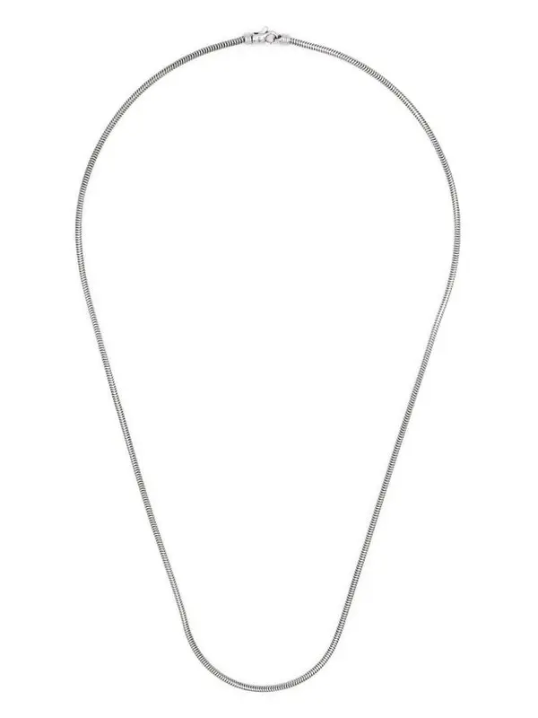 Tom Wood Snake Chain Slim Necklace - Silver