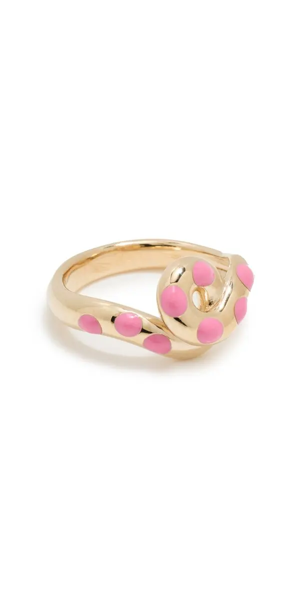 Bea Bongiasca Chunky Wave Polka Dots Ring