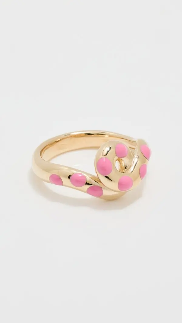 Bea Bongiasca Chunky Wave Polka Dots Ring