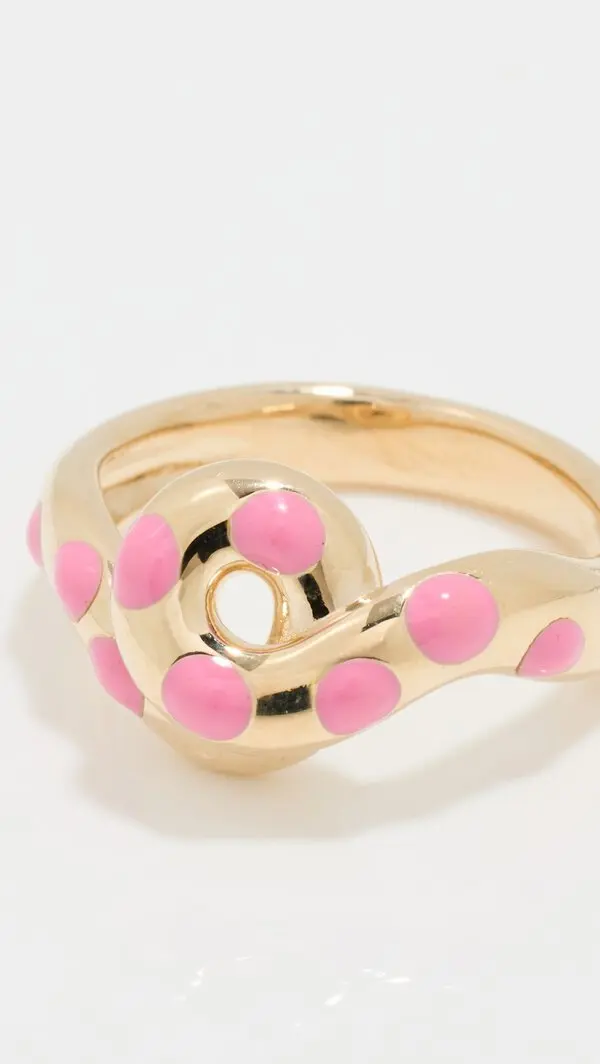 Bea Bongiasca Chunky Wave Polka Dots Ring