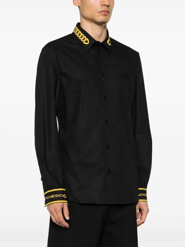 Versace Chain Couture Cotton Shirt