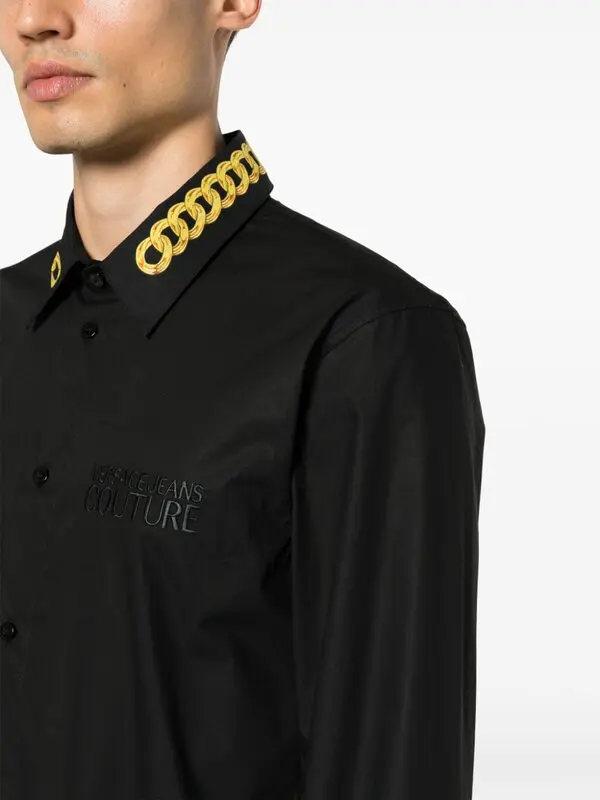 Versace Chain Couture Cotton Shirt