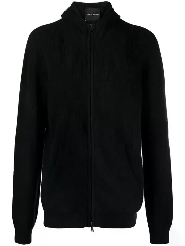 ROBERTO COLLINA Fine-ribbed Bomber Jacket