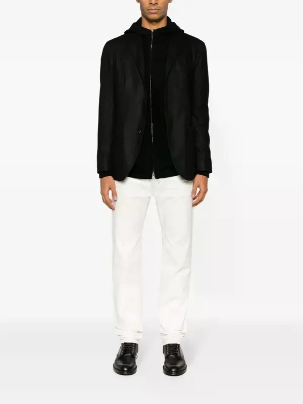 ROBERTO COLLINA Fine-ribbed Bomber Jacket